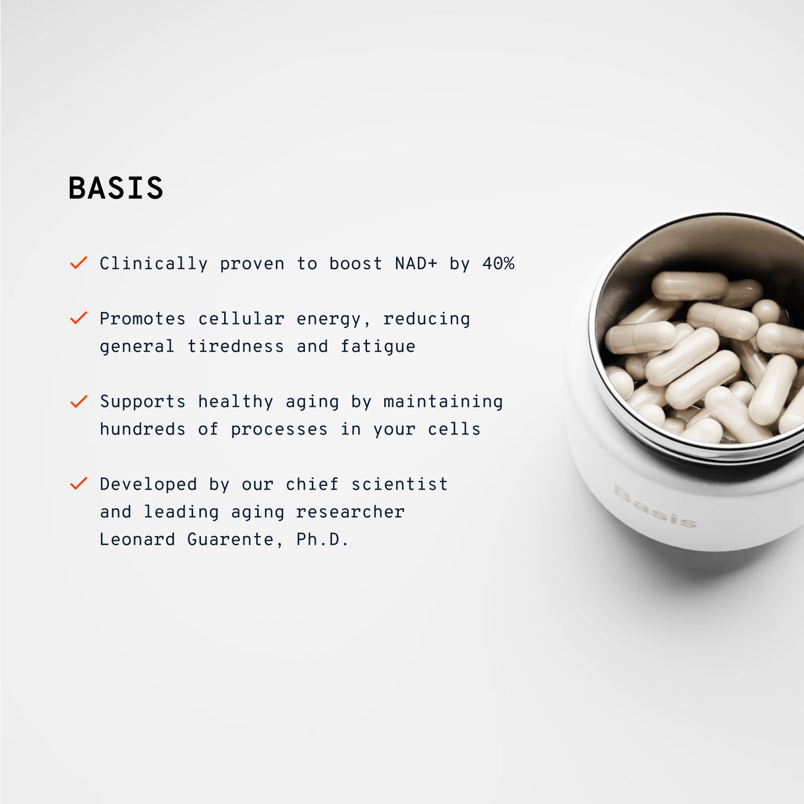 Basis – NAD+ Supplement for Cellular Aging | Elysium Health